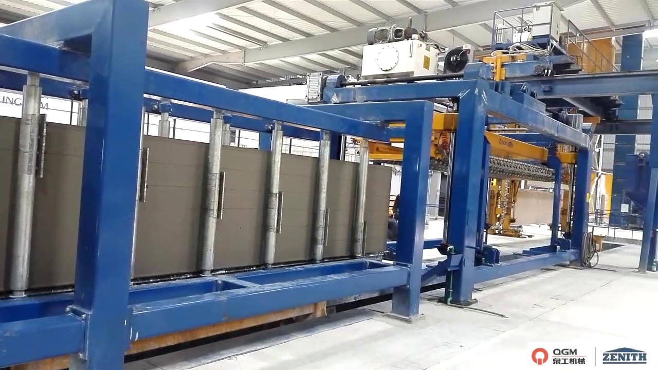 QGM ZENITH AAC light weight block Plant In Bahrain - YouTube