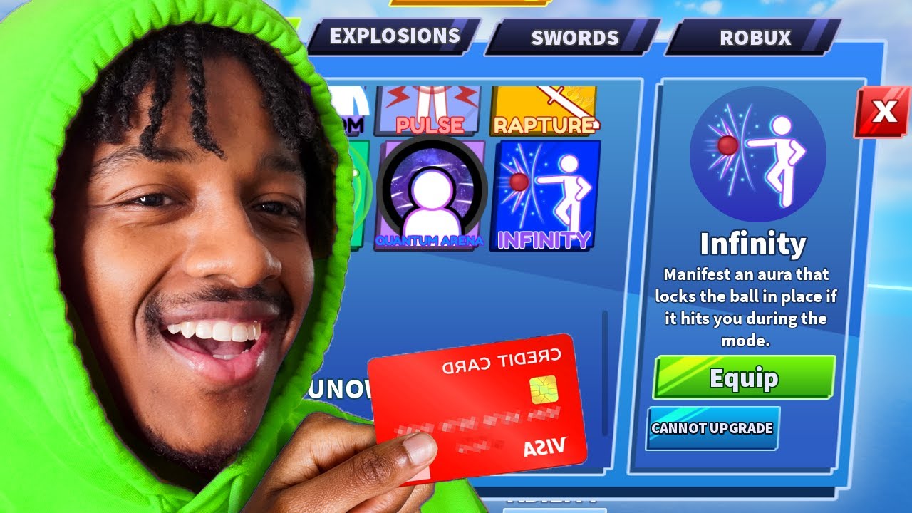 I Made INFINITY Ability FREE In Roblox Blade Ball - YouTube