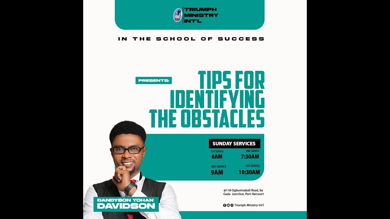 Tips for Identifying Obstacles - YouTube