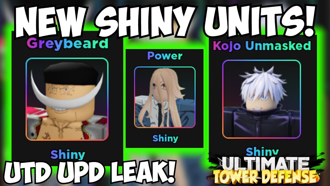 New SHINY UNITS & EVOLUTIONS! Massive Ultimate Tower Defense Update ...