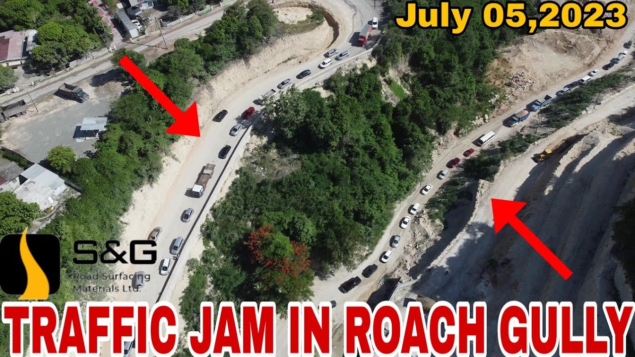 Traffic Pile Up And More Roach Gully Update//Southern Coastal Highway ...