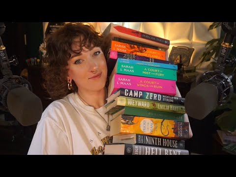 ASMR | ⚔️ Massive Fantasy Book Haul (Lo-fi Whisper, Book Tapping, Visual Tracing)