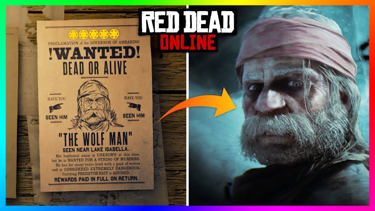 NEW Legendary Bounty In Red Dead Online - The Wolf Man Of Ambarino ...