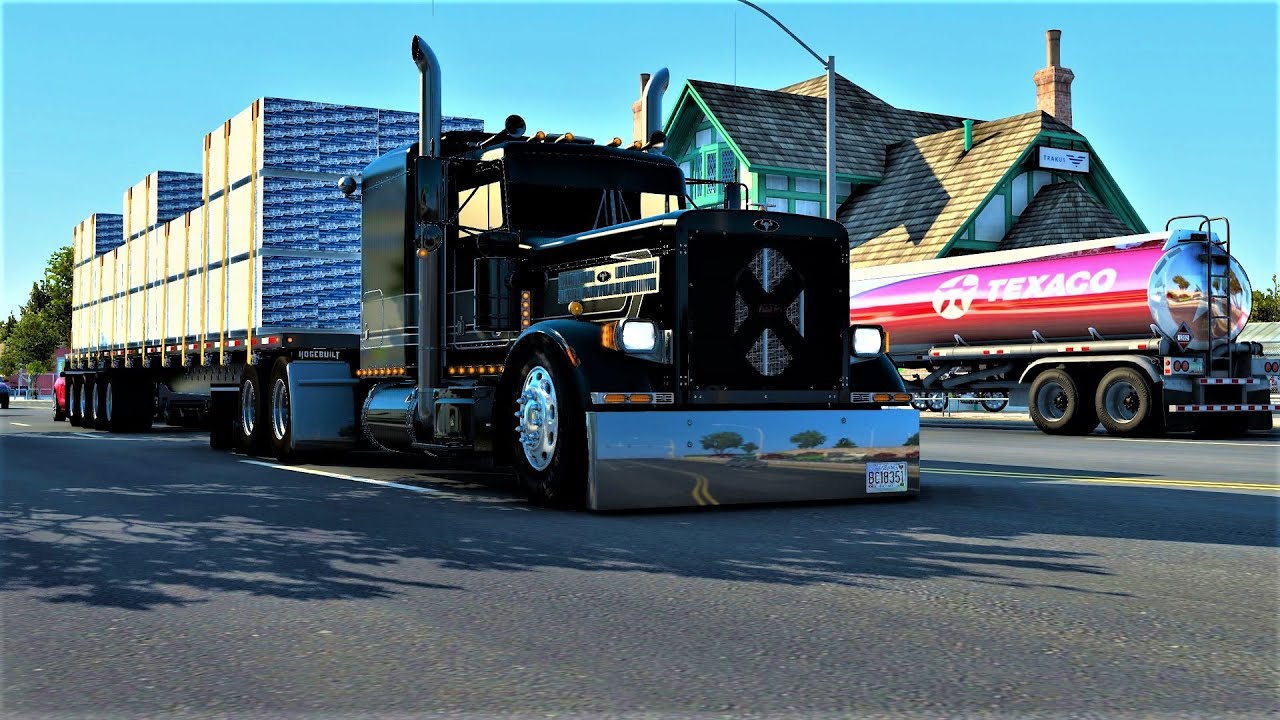 ATS Mods 4K★ 1.46 | "Happy New Year" (Peterbilt 359 Extended Outlaw ...