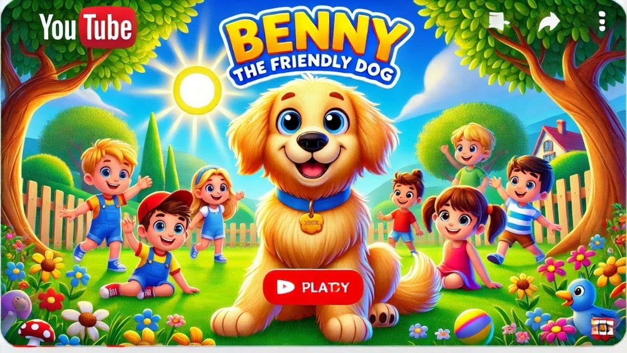 Benny and Friendly Dog-English story for kids| Moral Stories In English ...