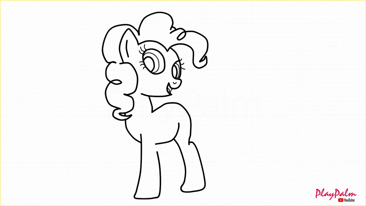 How to draw Pinkie Pie from My little Pony - YouTube