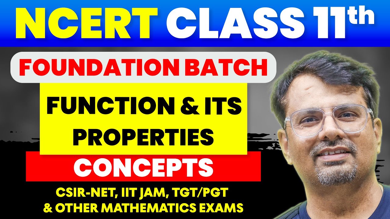 Function & its Properties | NCERT Class 11th Maths | Chapter 3rd By GP ...