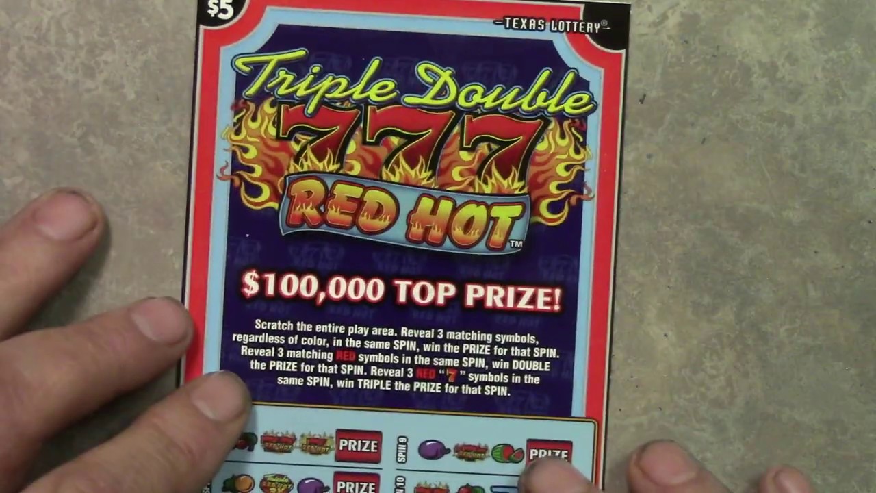 Triple Double 7 RED HOT Lottery Scratch Off ticket - YouTube