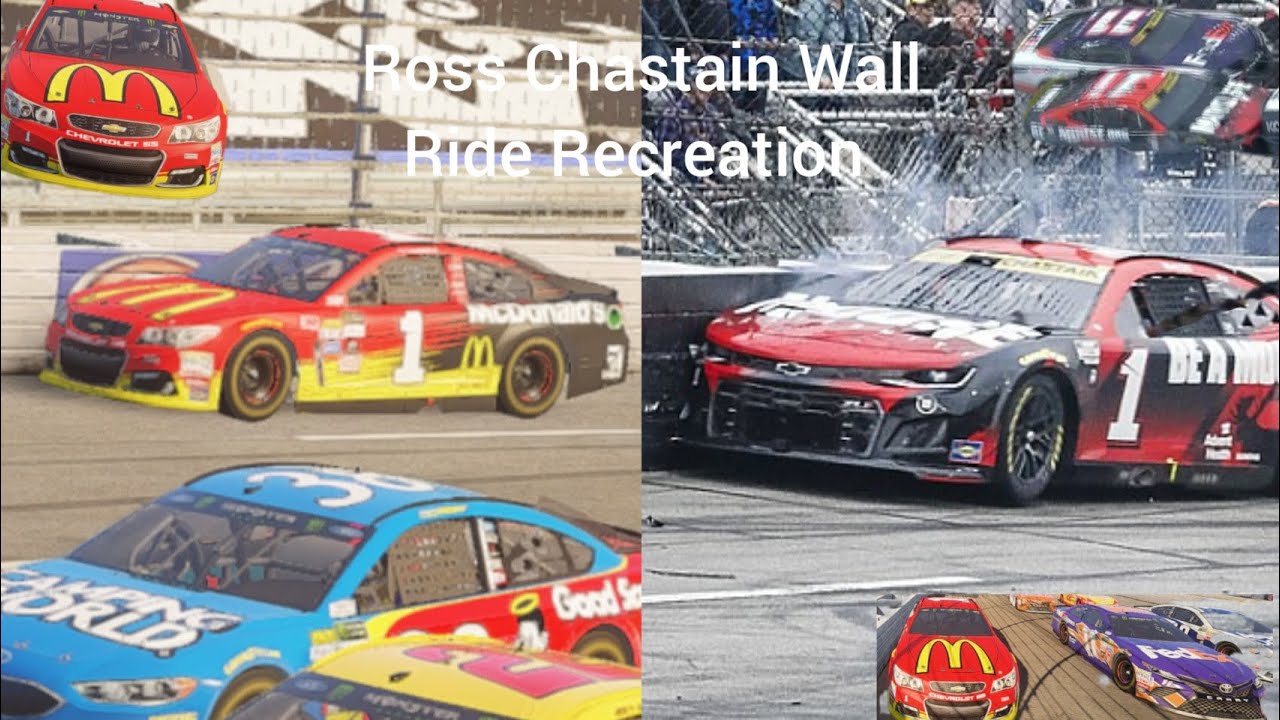 Ross Chastain Martinsville Wall Ride Recreation!!!! (NASCAR Heat 2 ...