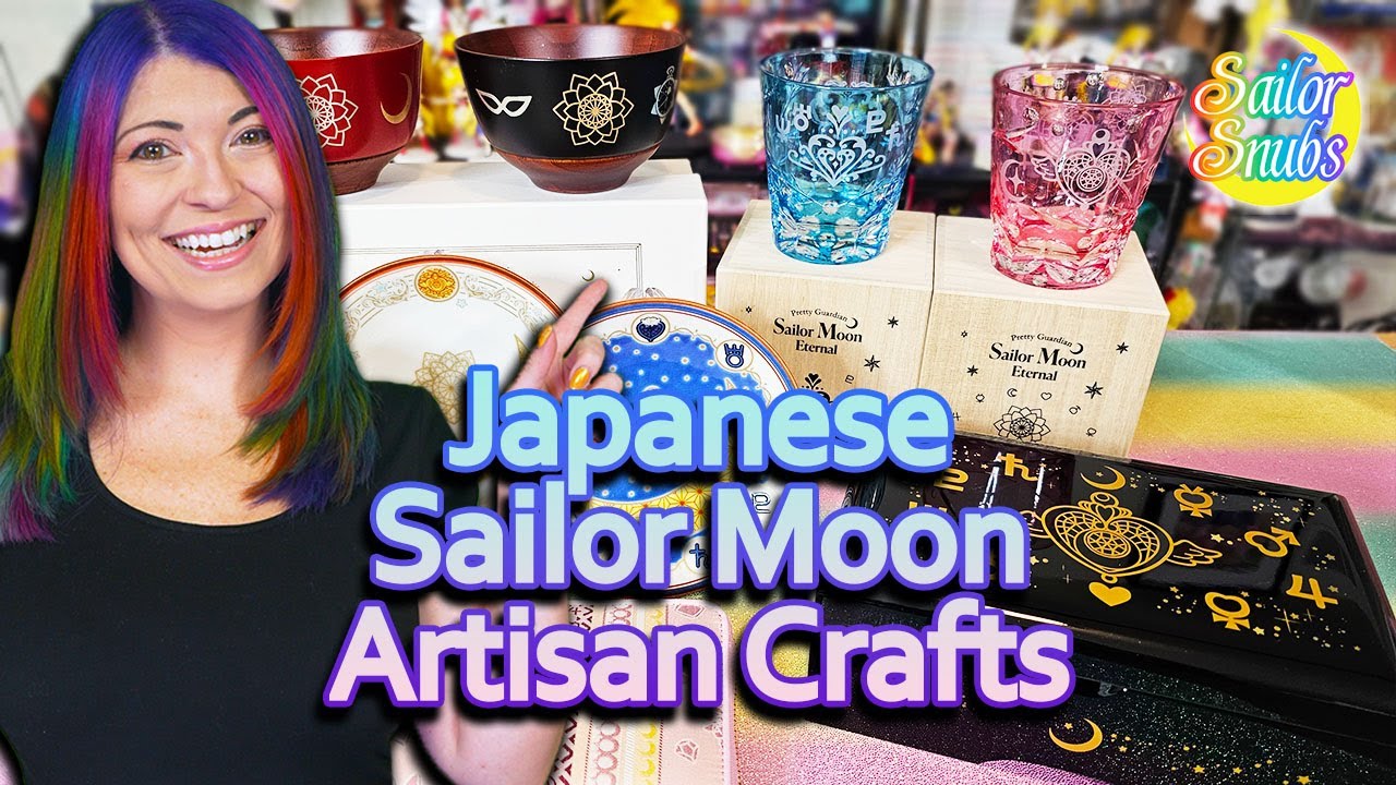 Beautiful Japanese Sailor Moon Artisan Crafts! Edo Kiriko, Hakata-ori ...