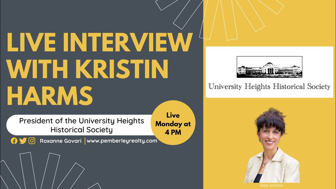 Live Interview with Kristin Harms, President of the University Heights ...