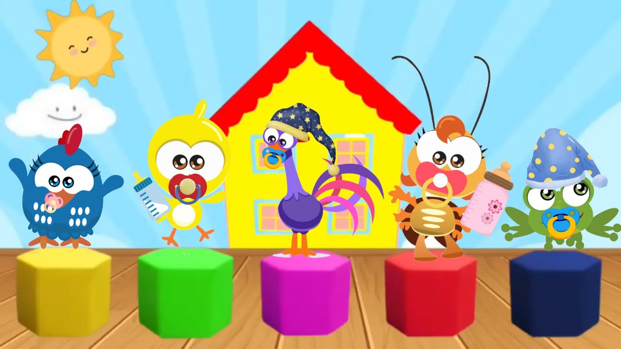 Galinha Pintadinha em 5 Bebezinhos Pulando na cama Mini Galinha ...