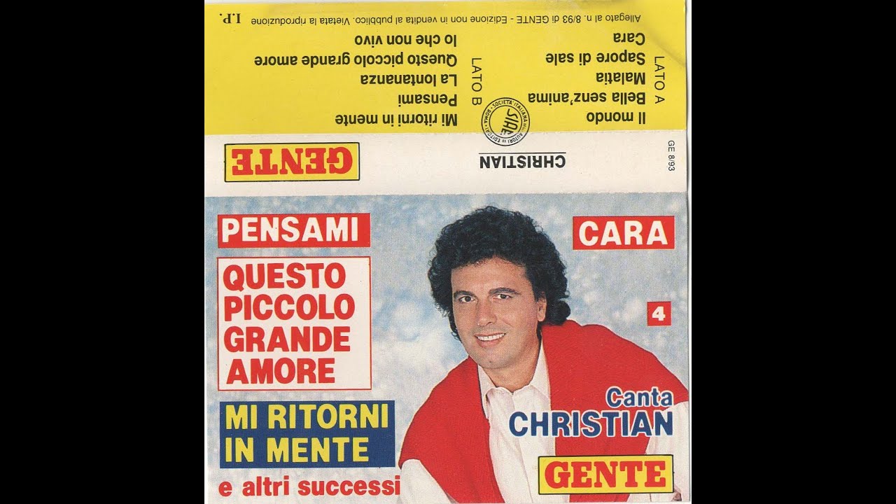 - CHRISTIAN - CARA e altri SUCCESSI - ( - GE 8/93 - ALLEGATO AL N. 8/93 ...