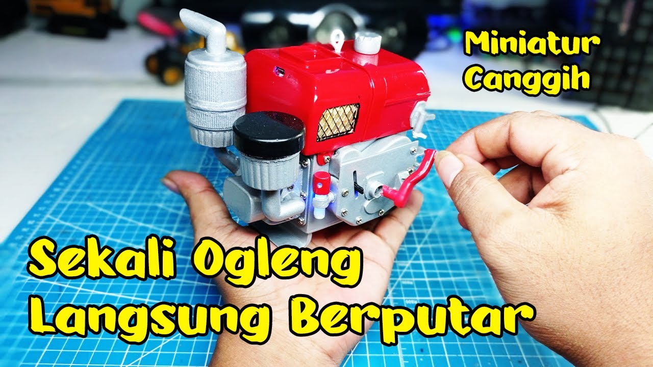 Review Test Diy Miniatur Mesin Diesel - YouTube