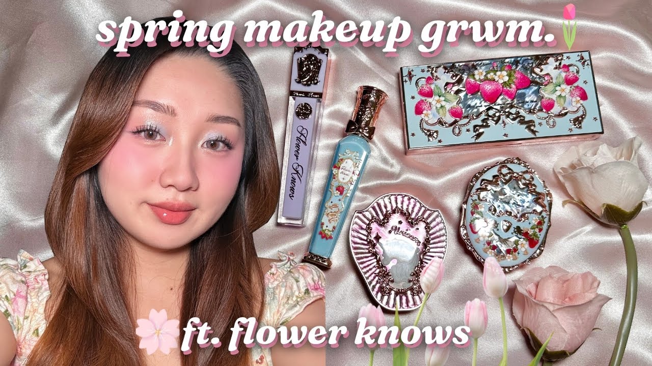 SPRING MAKEUP GRWM 🌷 ft. Flower Knows! | Pastel Douyin Makeup 🌸🧚🏻 ...