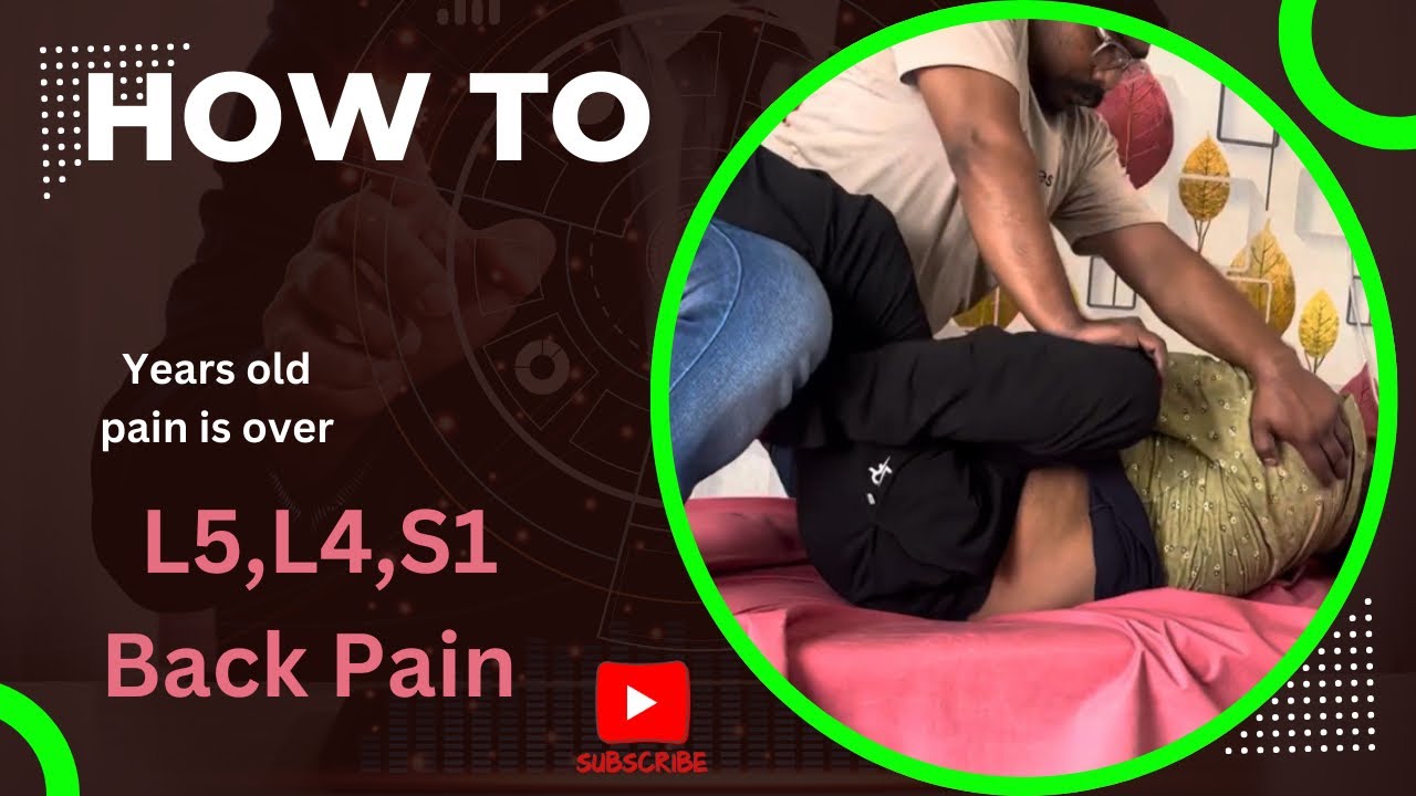 back pain L5,L4,S1 pain disc central posterior - YouTube