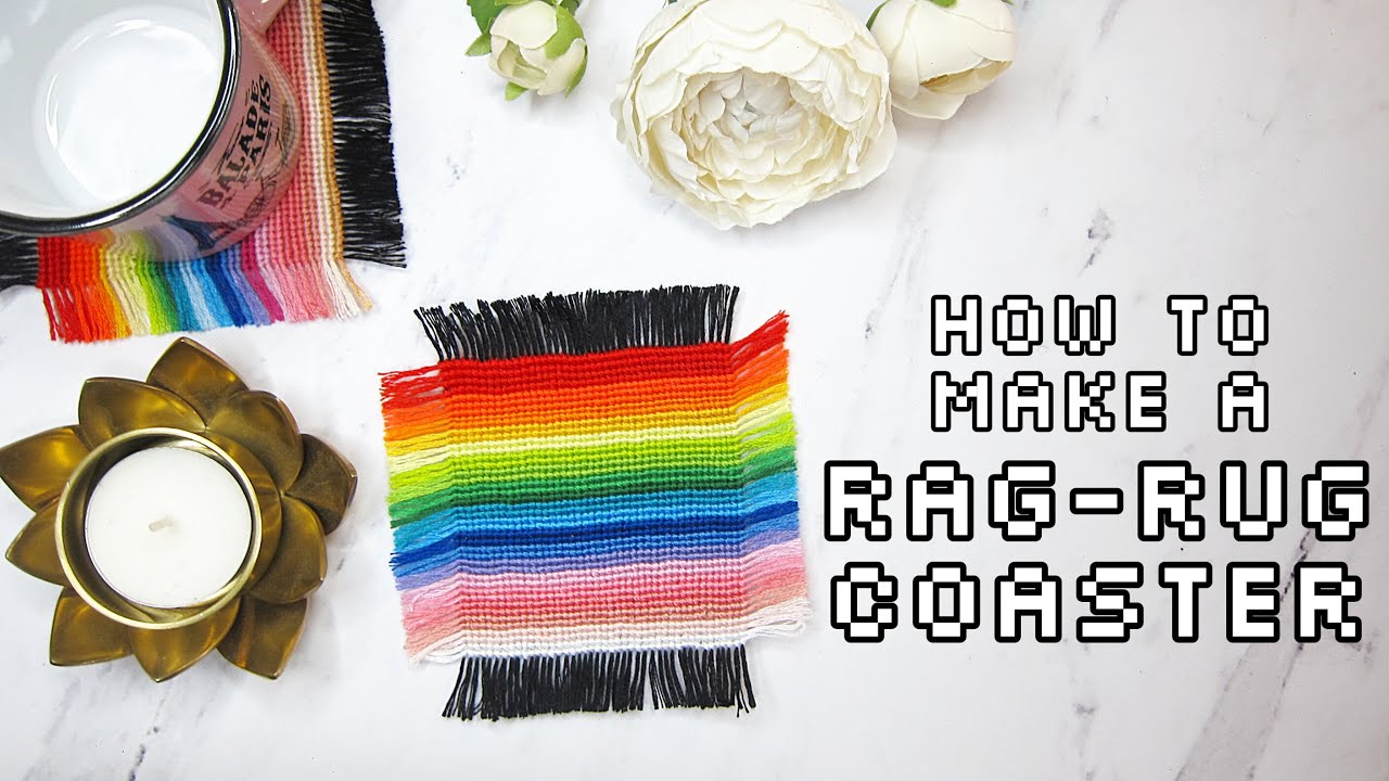 What to do with scrap thread | How to make coaster from scrap thread ...