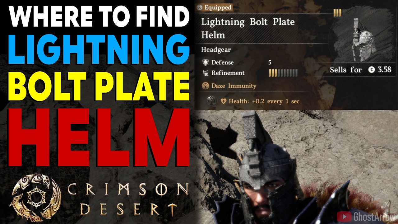 Lightning Bolt Plate Helm Location | Crimson Desert - YouTube