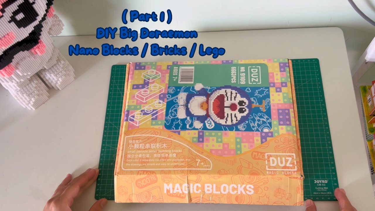 (Part 1) DIY Big Doraemon Nano Blocks / Bricks / Lego - YouTube
