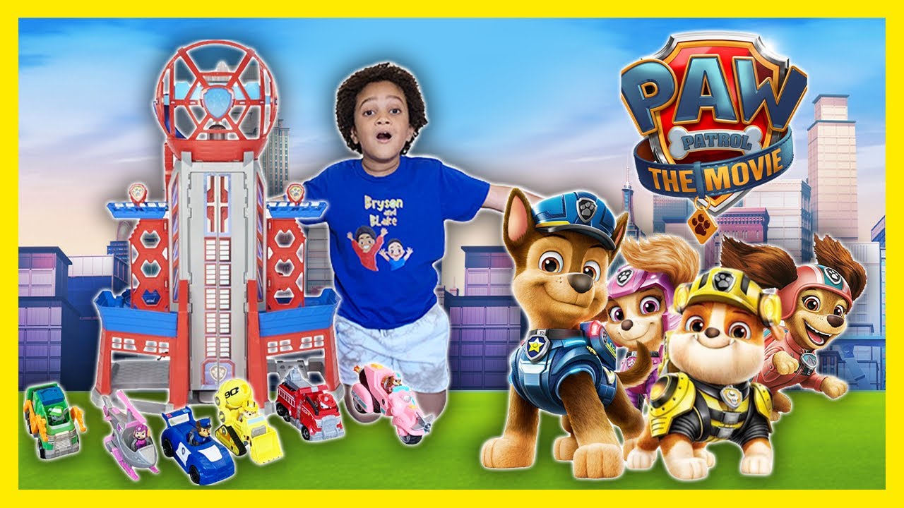 PAW Patrol: The Movie Ultimate City Tower and NEW Vehicles | Bryson and ...