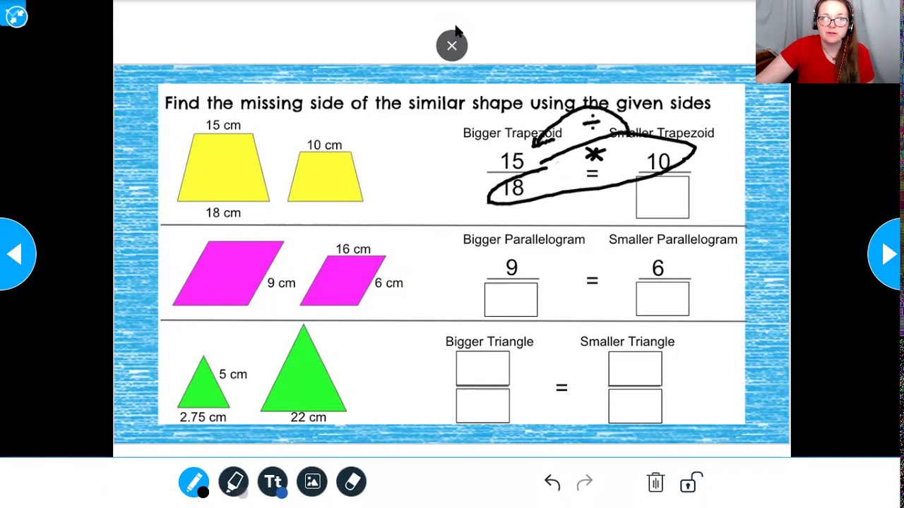Part 1 Similar Figures Practice Ms Leonard Virtual PM LPS - YouTube