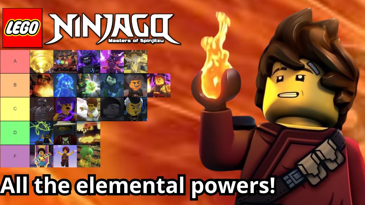 Ranking all the elemental powers ninjago (Ultimate edition) - YouTube