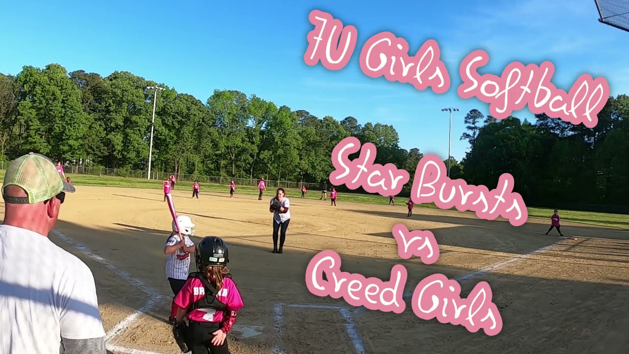 7U Coach Pitch Girls Softball: Star Bursts vs Creed Girls, April 26 ...