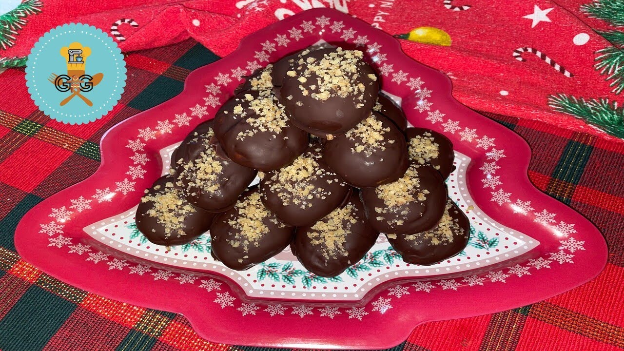 Μελομακάρονα Με Επικάλυψη Σοκολάτας / Greek Christmas Honey Cookies ...