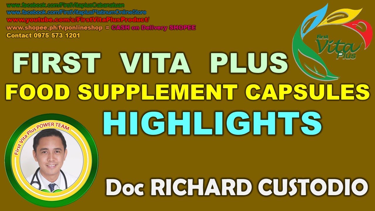 HIGHLIGHTS FVP Food Supplement Capsules - Doc RC #fvpBusiness # ...