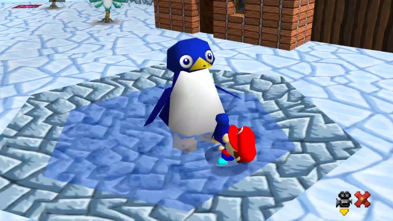 Super Baby Mario 64 Skin WideScreen Textures Mode7 Cool Cool Mountain ...