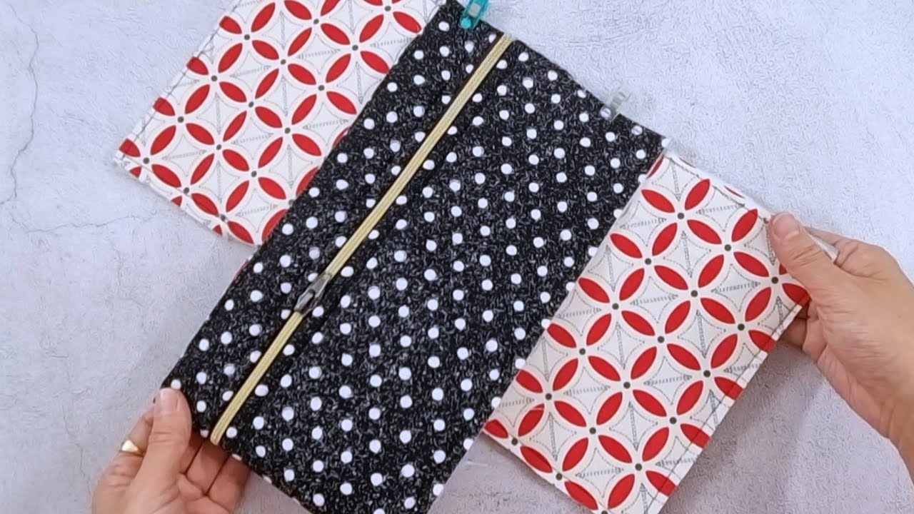 A new way to make a pouch Create a storage box. DIY STORAGE ZIPPER ...