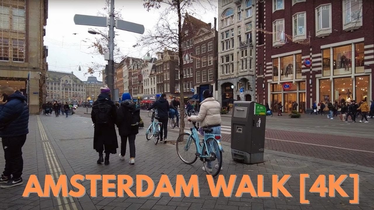Amsterdam, The Netherlands 4K Walking Video | Fall in Amsterdam 2021 ...