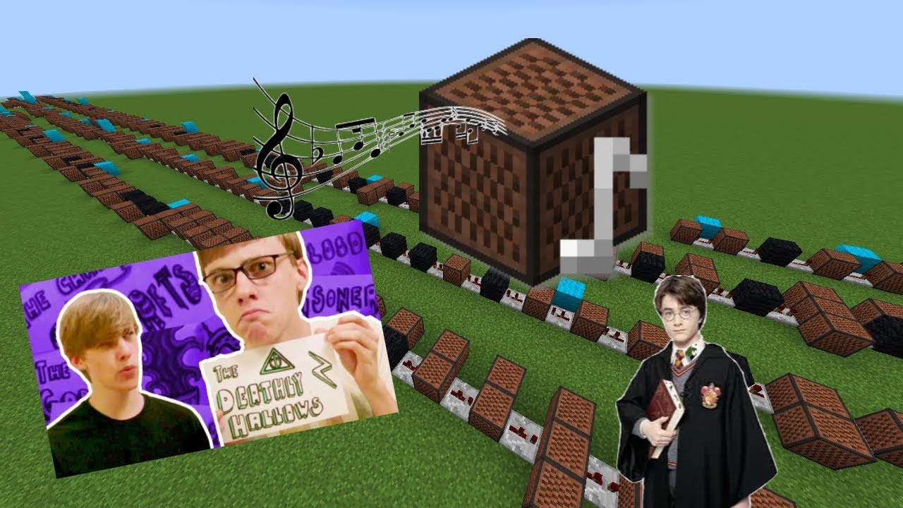Minecraft: Harry Potter in 99 seconds with Note Blocks - YouTube