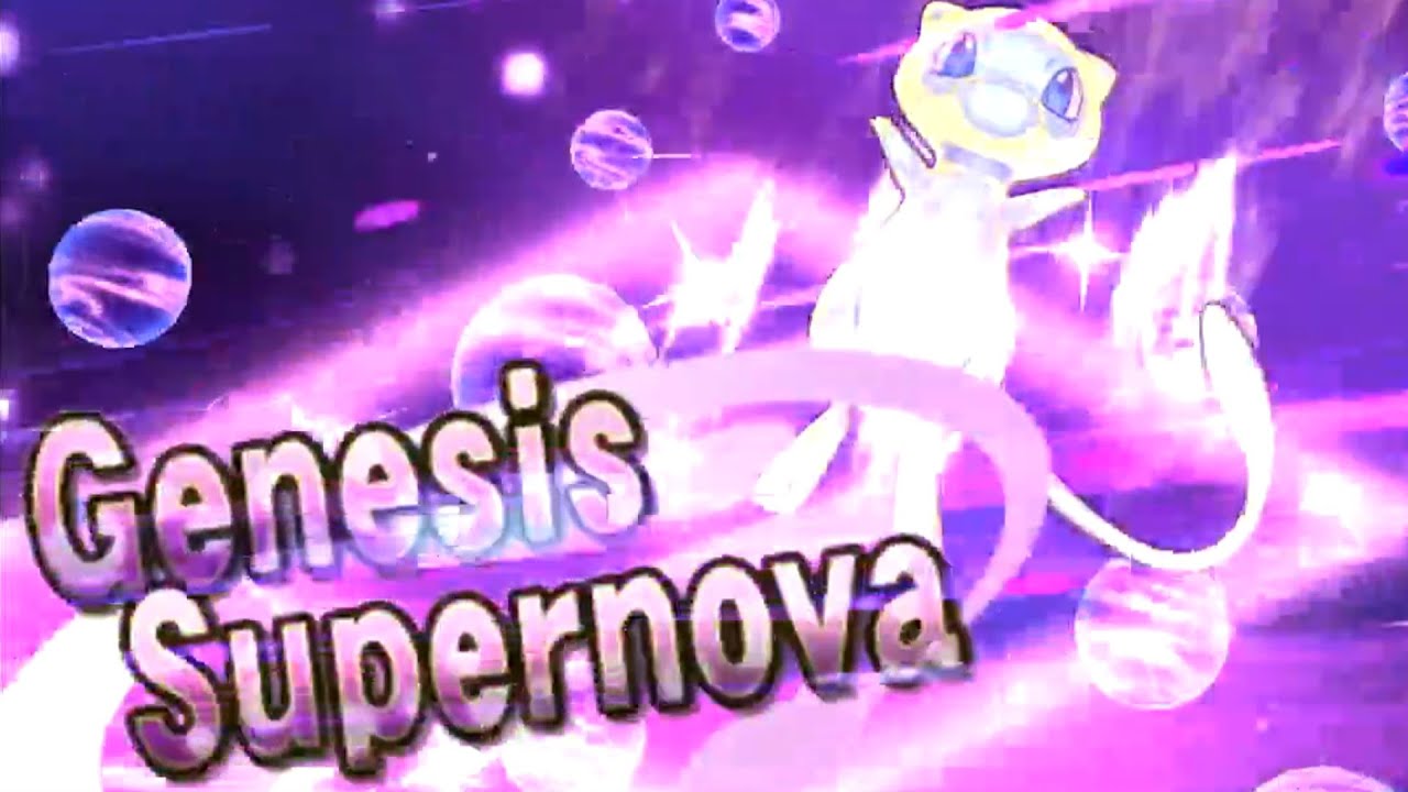 Mew Special Z Move: Genesis Supernova (Psychic + Mewnium Z) - YouTube