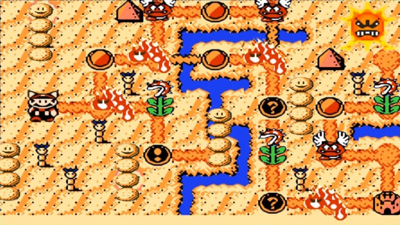 NEW Super Mario Bros 3 HD BETTER THAN THE ORIGINAL - WORLD 2: DESERT ...