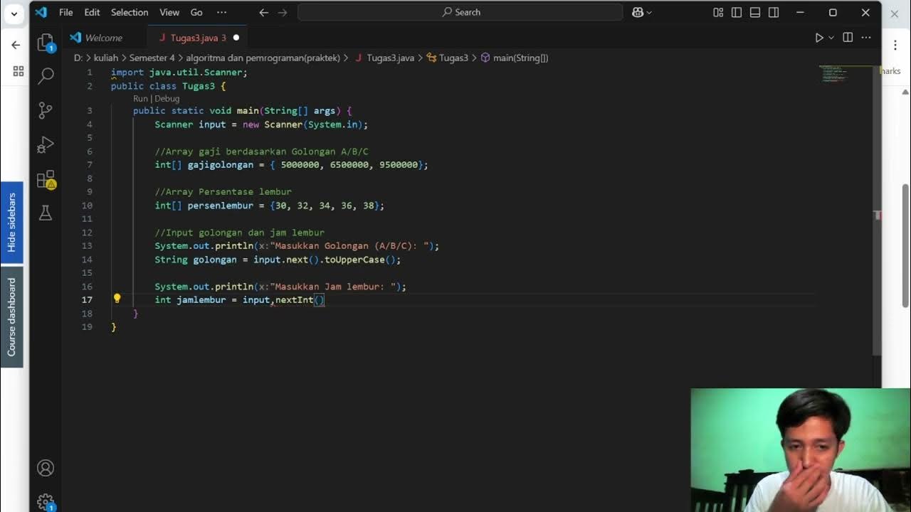 Program Sederhana menggunakan Operator, IF dan Array - YouTube