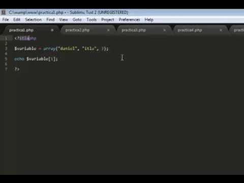 tutorial 2 - funciones php (array list) - YouTube