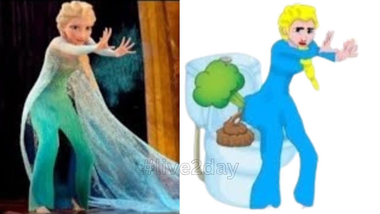 Elsa Frozen 2 Face Her Biggest Fear funny Drawing memes Try not To ...