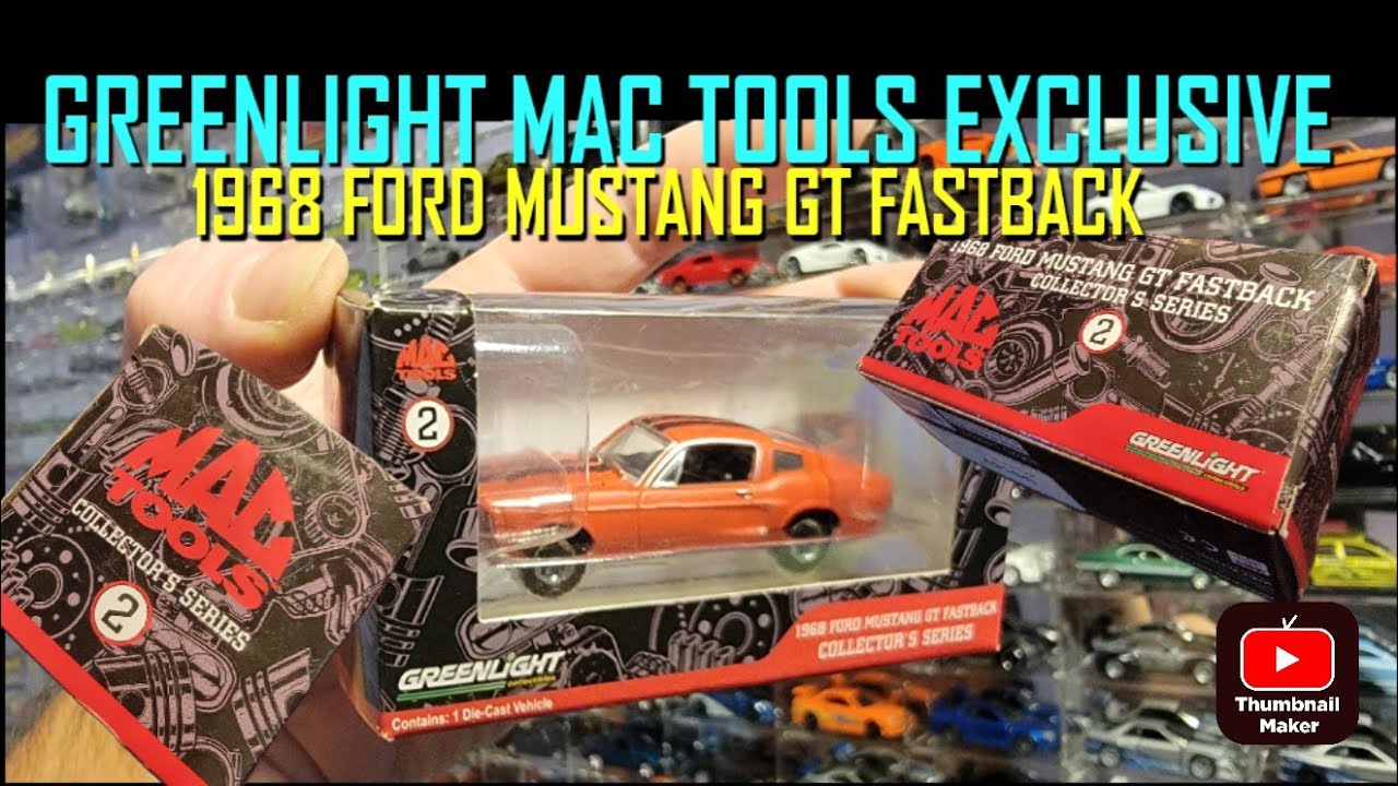68 Mustang EXCLUSIVE MAC TOOLS Greenlight Collector series #2 - YouTube