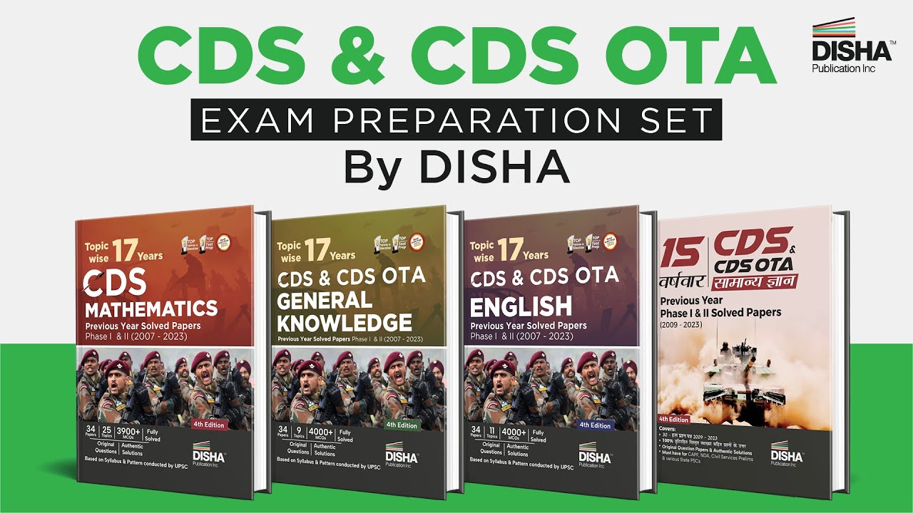 CDS & CDS OTA Exam Preparation Set| Best Books To Prepare For CDS by ...