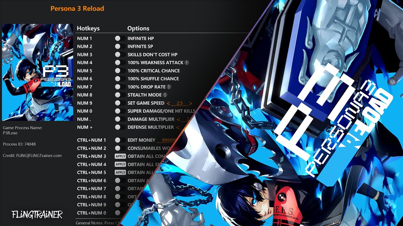 Persona 3 Reload Trainer - FLiNGTRAiNER - YouTube