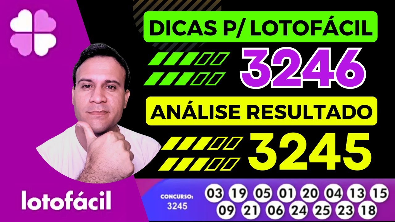 Lotofacil Dicas 3246 & Analise Completa 3245 - YouTube