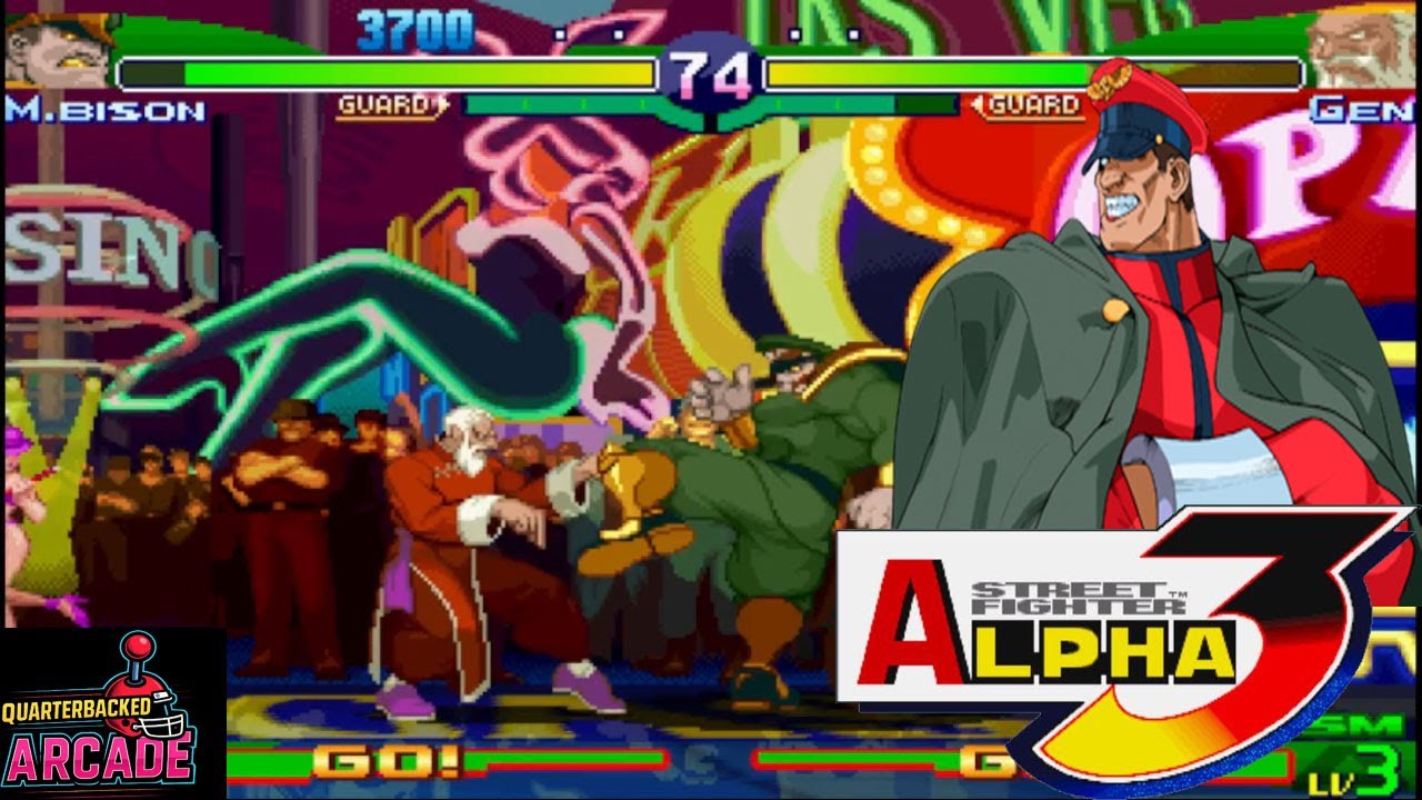 Street Fighter Alpha 3 Gameplay – M. BISON vs GEN | Retro Fighting ...