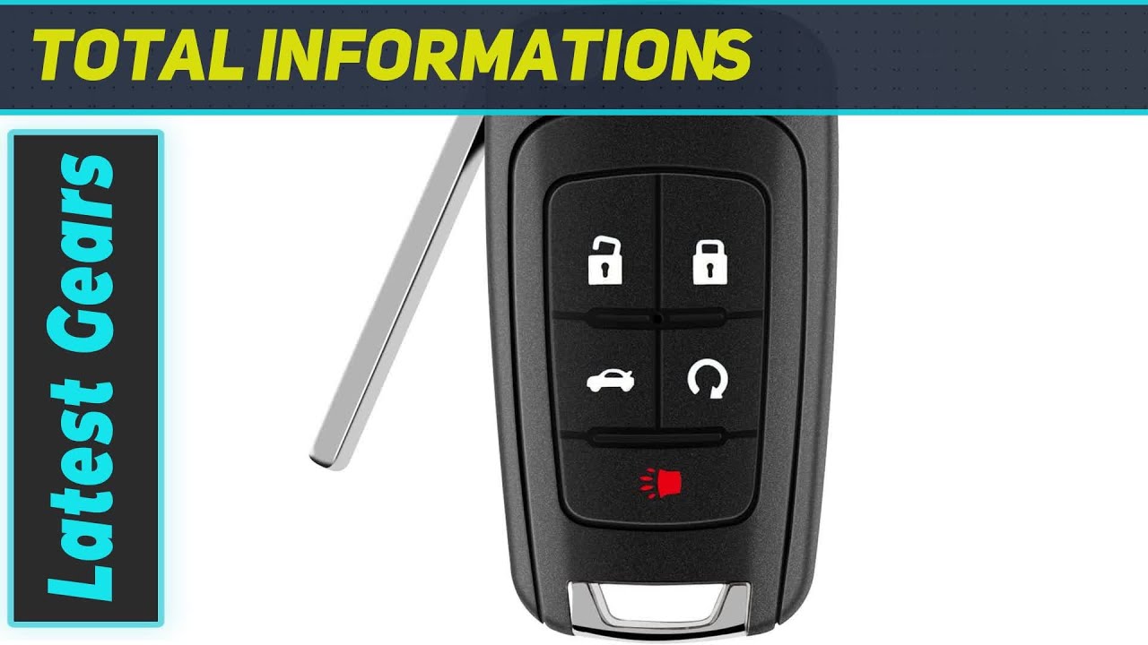 iKeyOption 5 Button Flip Car Remote Fob for Chevy/GMC/Buick Vehicles ...
