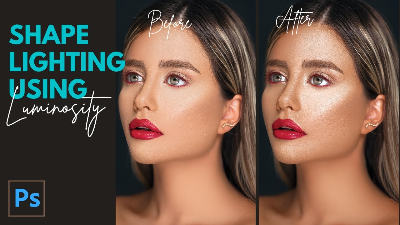 Shape Light using Luminosity Slider in Photoshop - YouTube