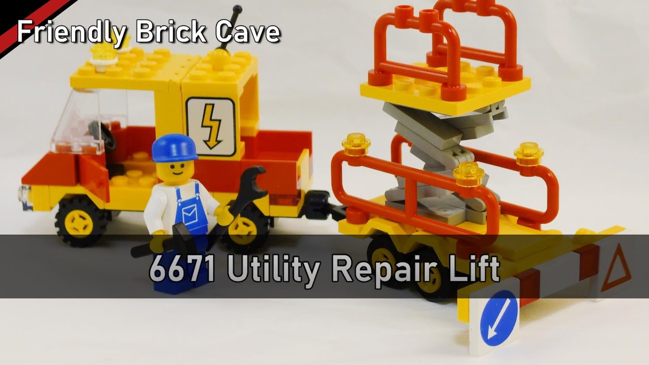 LEGO 6671 Utility Repair Lift (1989) – Parts, Build & Functions - YouTube