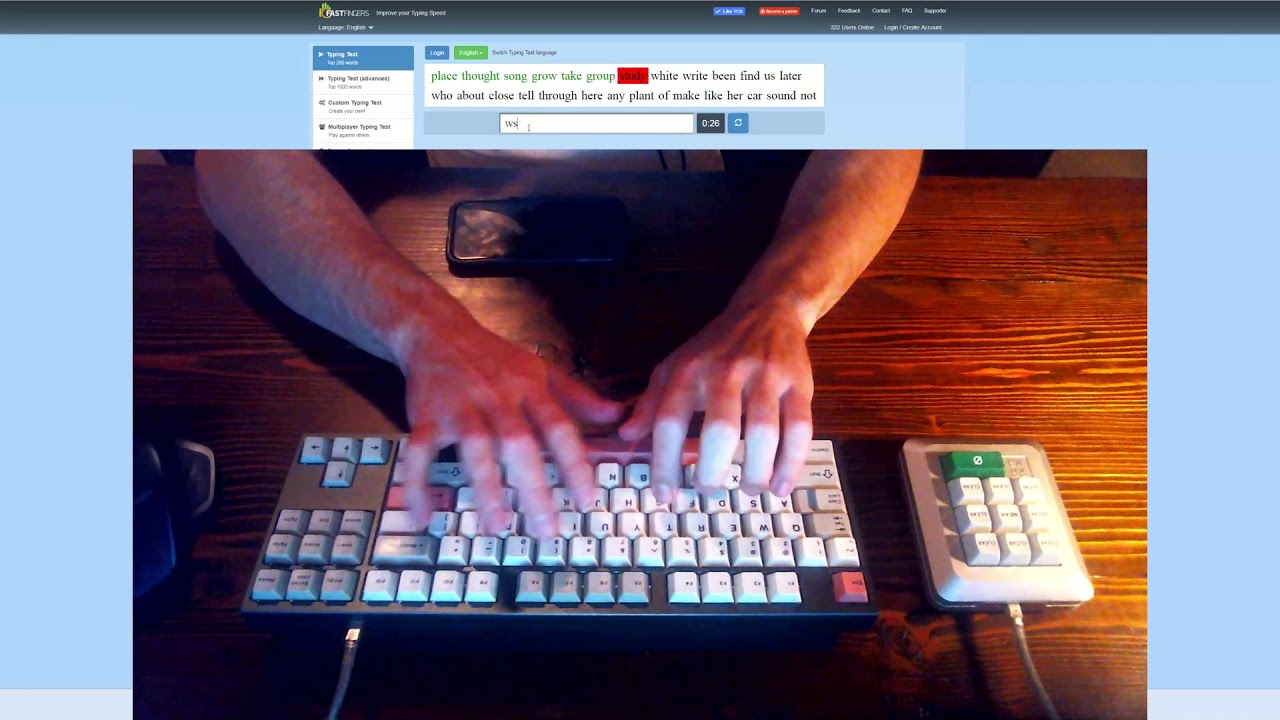 LZ CLS with Lubed 55G Silent Reds and OG PBT Cherry Dye-Subs - YouTube