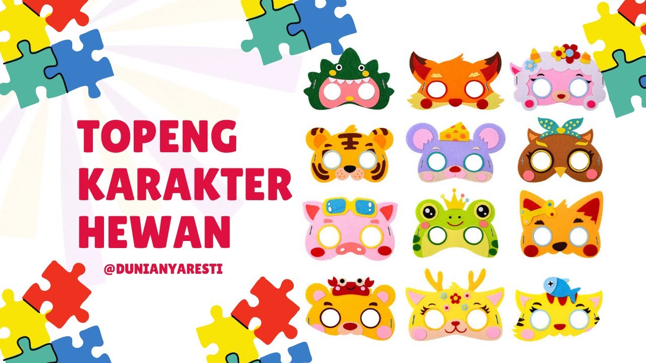 Mainan Seru Topeng Karakter Hewan - Topeng Mainan - Mainan Baru - YouTube