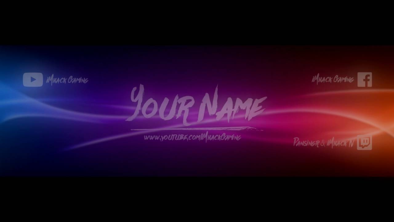 FREE RAINBOW TWITCH/TWITTER HEADER TEMPLATE - YouTube