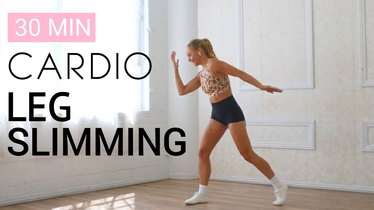 30 Min Cardio Leg Slimming At Home Workout || No Equipment Needed - YouTube